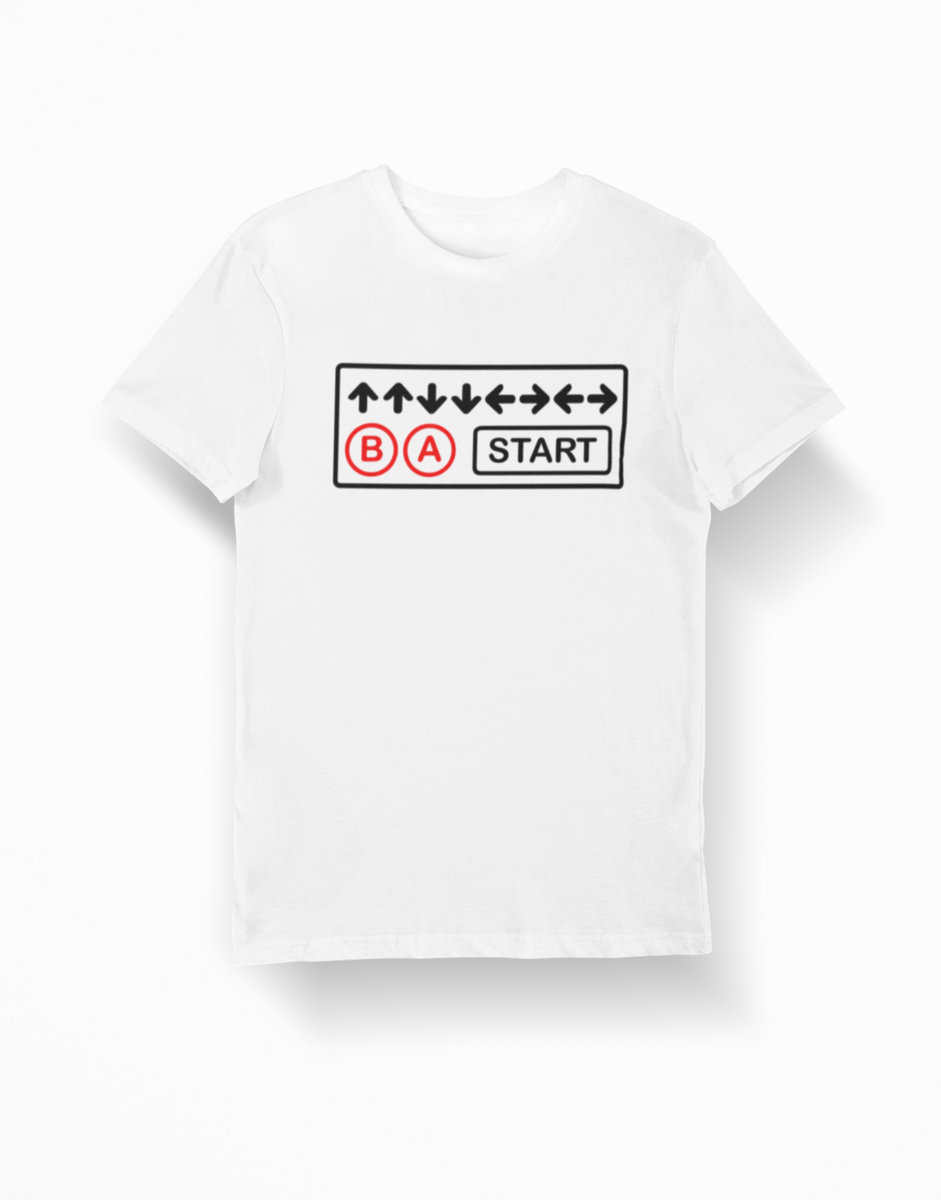 Video Game Cheat Code T-Shirt | Thundersome Threads